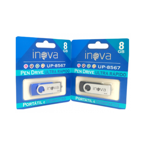 RS Eletrônicos - Pen Drive inova USB 2.0 8GB - PE - Meu catálogo fácil!
